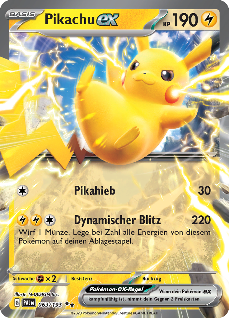 Pikachu 063/193 - Wert, Bild & Seltenheit | Pokemonkarte.de