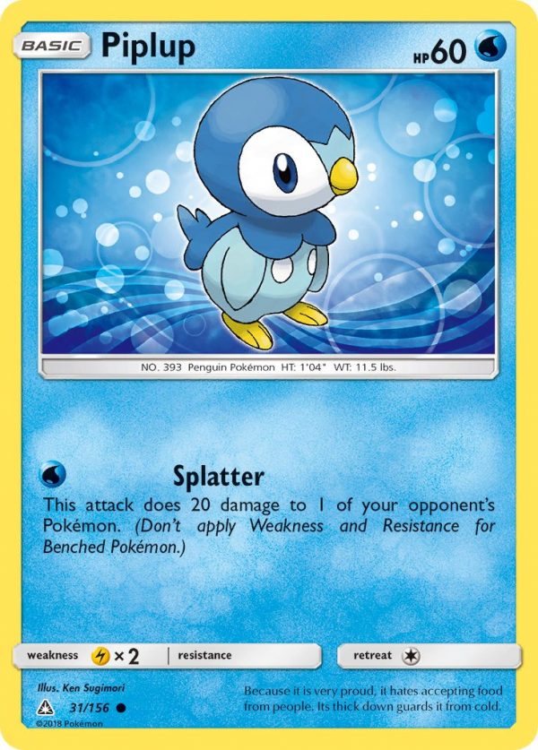 Piplup 31/156 - Wert, Bild & Seltenheit | Pokemonkarte.de
