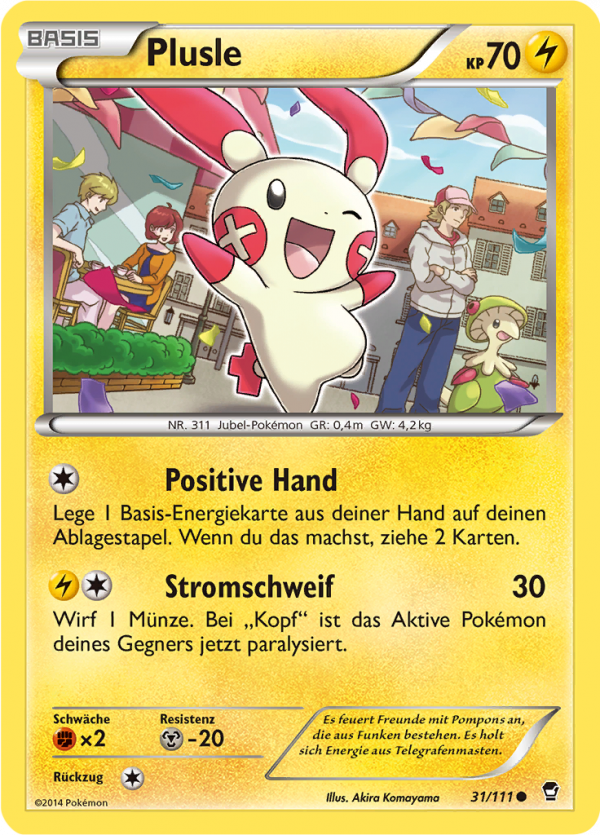 Plusle 31/111 - Wert, Bild & Seltenheit | Pokemonkarte.de