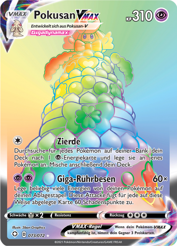 Pokusan VMAX 073/072 - Wert, Bild & Seltenheit | Pokemonkarte.de
