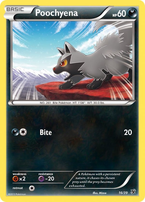 Poochyena 16/39 - Wert, Bild & Seltenheit | Pokemonkarte.de