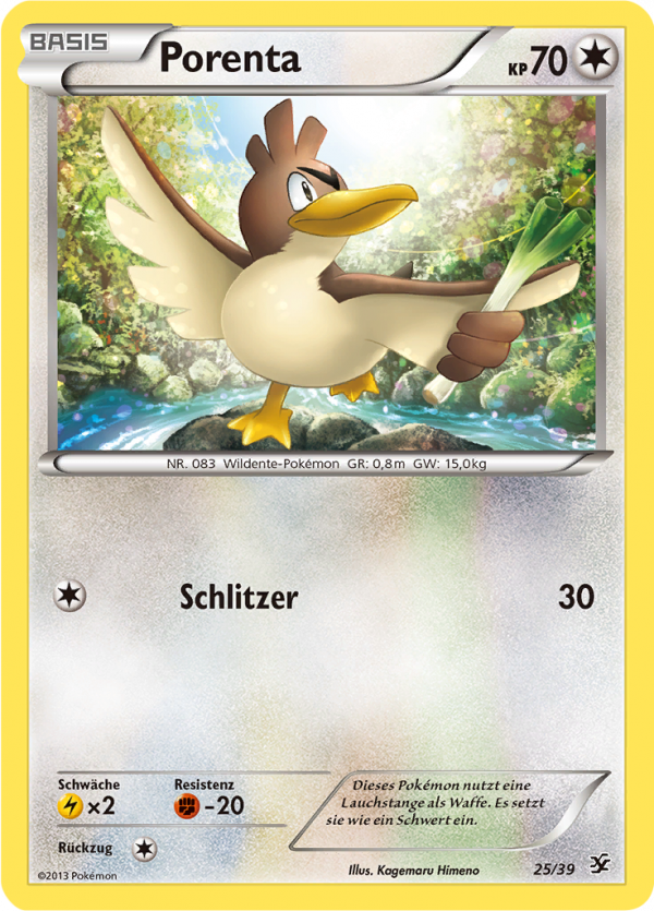 Porenta 25/39 - Wert, Bild & Seltenheit | Pokemonkarte.de