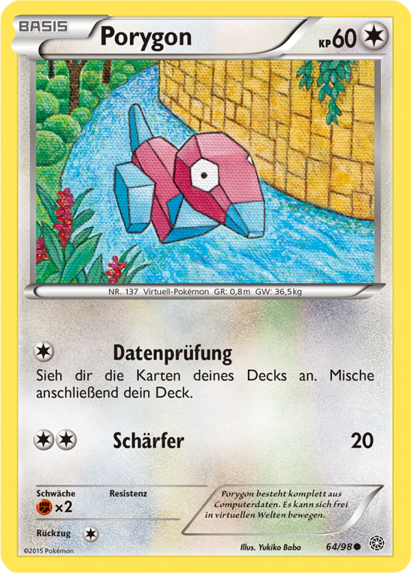 Porygon 64/98 - Wert, Bild & Seltenheit | Pokemonkarte.de