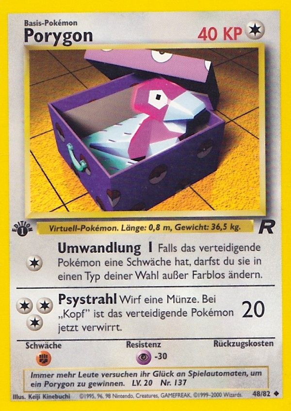 Porygon 48/82 - Wert, Bild & Seltenheit | Pokemonkarte.de