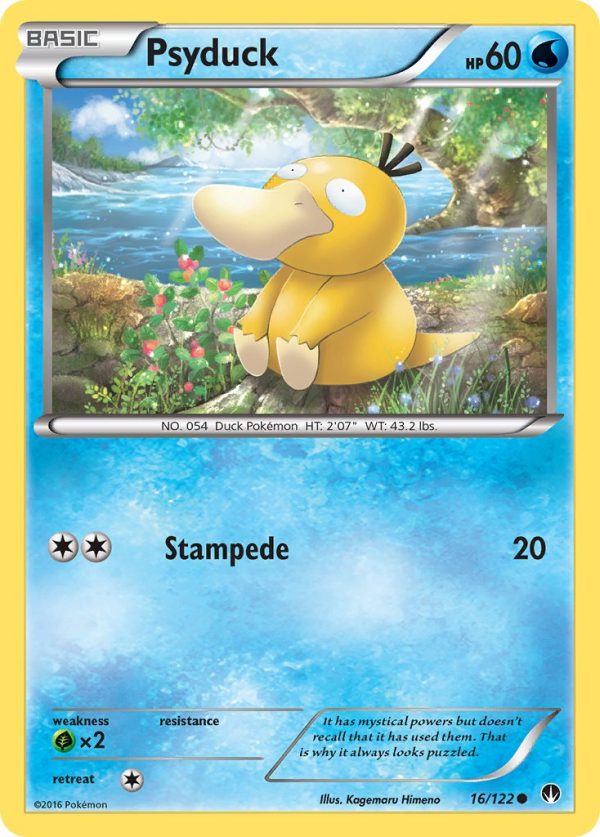 Psyduck 16/122 - Wert, Bild & Seltenheit | Pokemonkarte.de