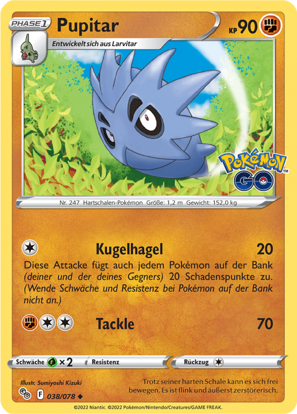 Pupitar 038/078 - Wert, Bild & Seltenheit | Pokemonkarte.de