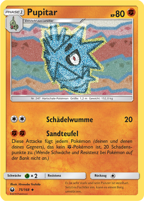 Pupitar 75/168 - Wert, Bild & Seltenheit | Pokemonkarte.de