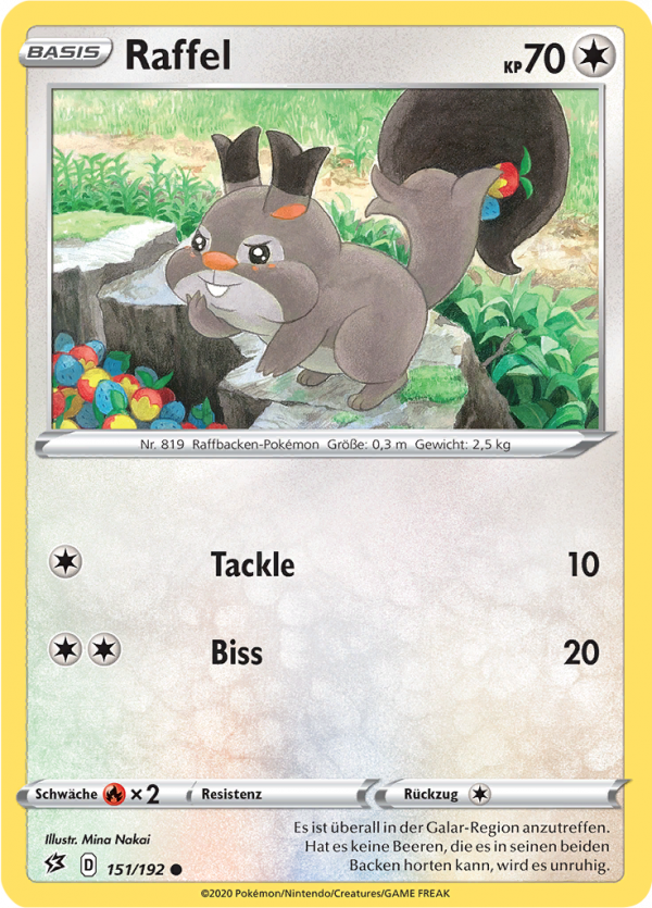 Raffel 151/192 - Wert, Bild & Seltenheit | Pokemonkarte.de