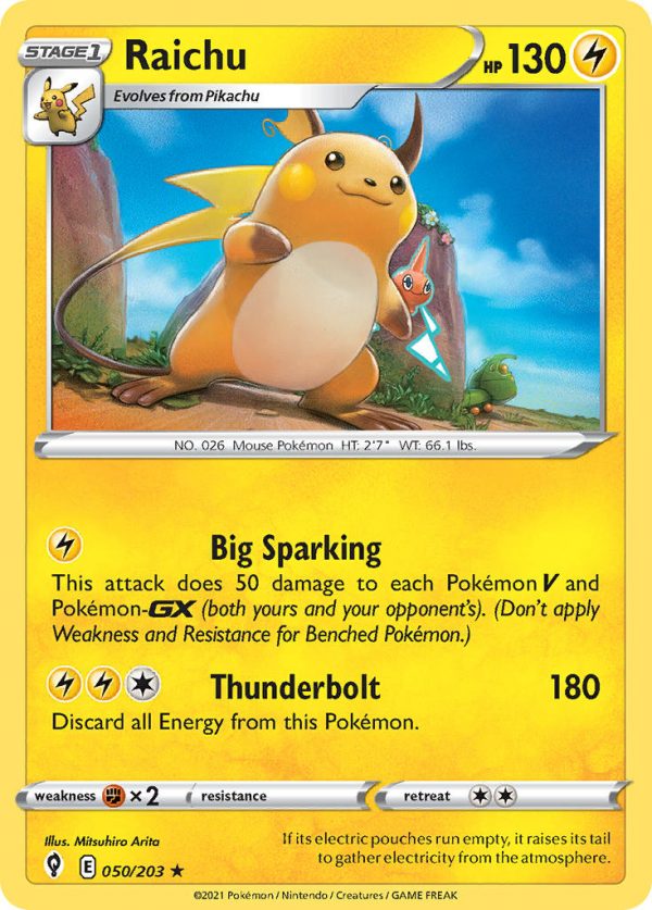 Raichu 050/203 - Wert, Bild & Seltenheit | Pokemonkarte.de