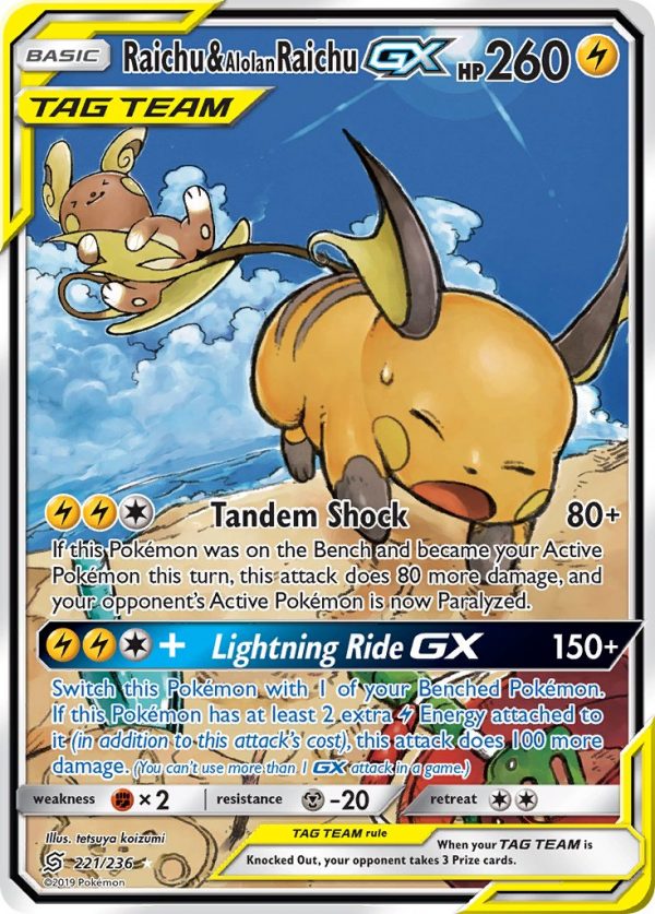 Raichu & Alolan Raichu-GX 221/236 - Wert, Bild & Seltenheit ...