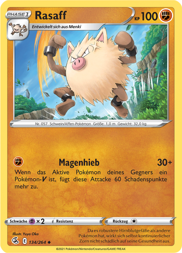 Rasaff 134/264 - Wert, Bild & Seltenheit | Pokemonkarte.de