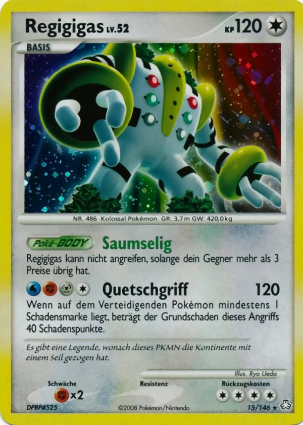 Regigigas 15/146 - Wert, Bild & Seltenheit | Pokemonkarte.de