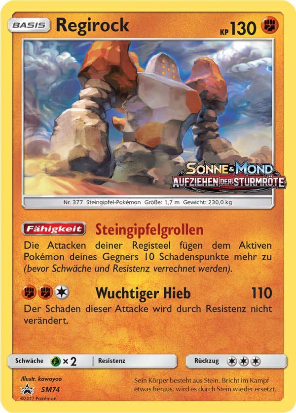 Regirock SM74 - Wert, Bild & Seltenheit | Pokemonkarte.de