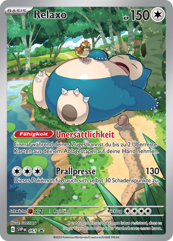 Relaxo (#0143) deutsche Pokémon-Karten: Komplette Übersicht mit Preisen und Details - Pokemonkarte
