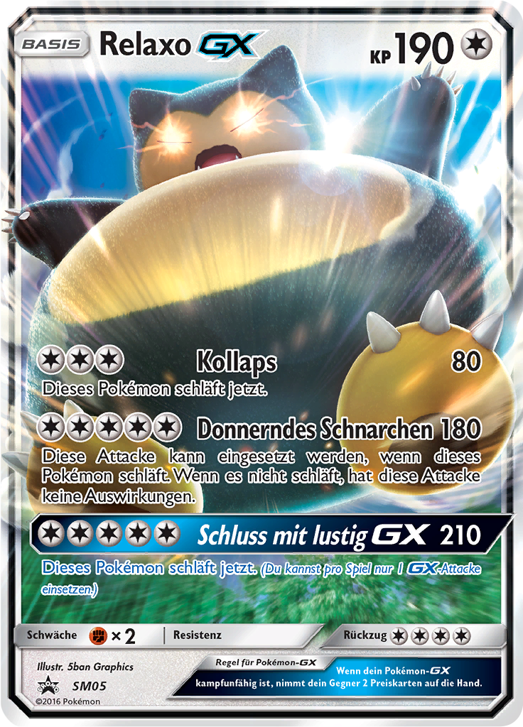 Relaxo-GX SM05 - Wert, Bild & Seltenheit | Pokemonkarte.de