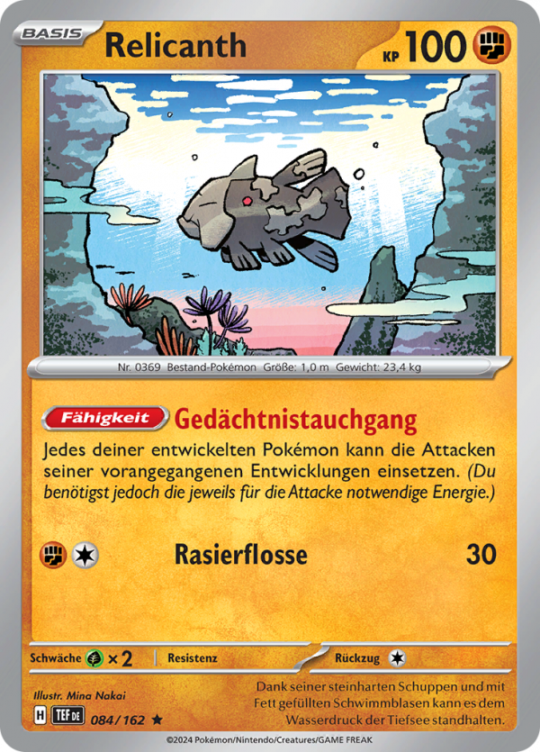 Relicanth 084/162 - Wert, Bild & Seltenheit | Pokemonkarte.de