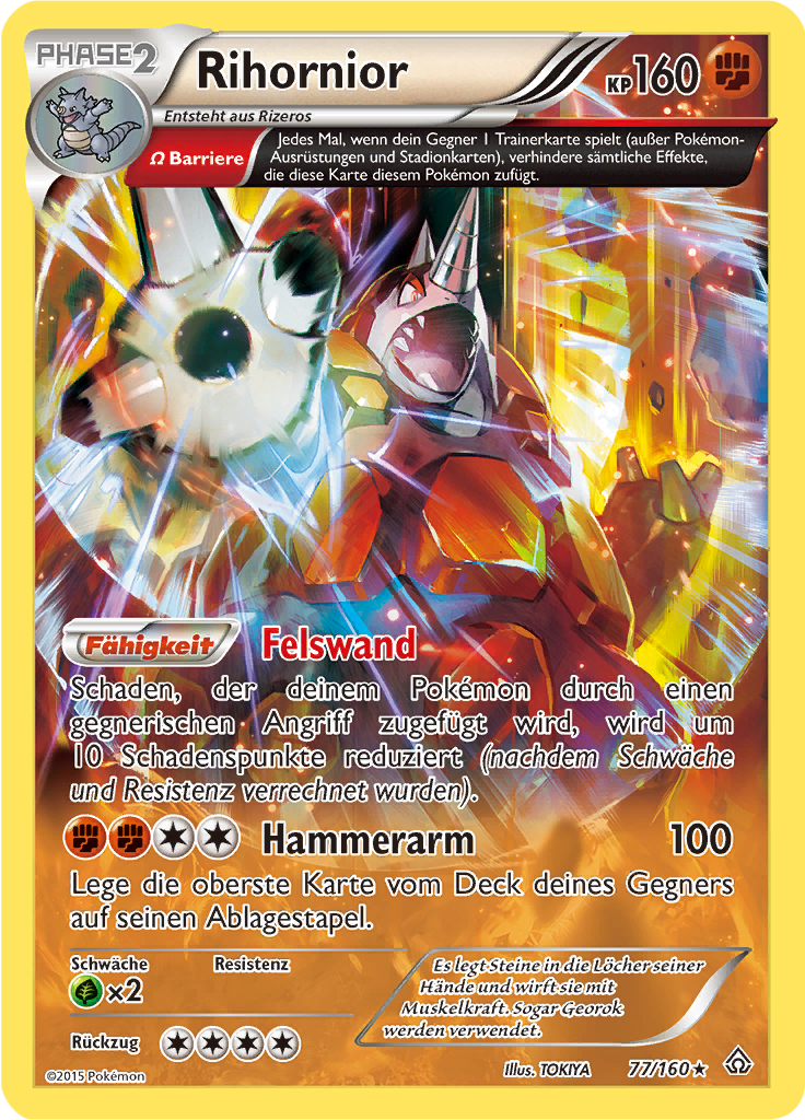 Rihornior 77/160 - Wert, Bild & Seltenheit | Pokemonkarte.de