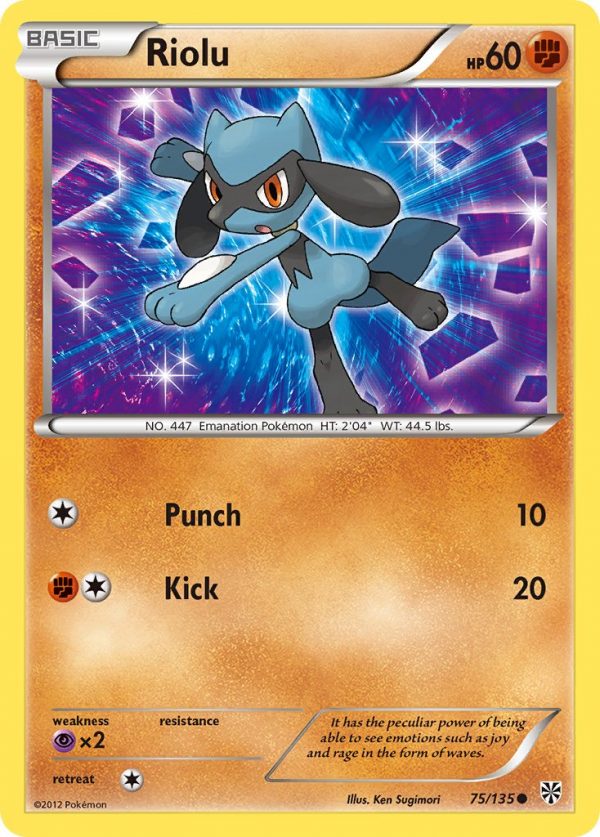 Riolu 75/135 - Wert, Bild, Künstler & Seltenheit | Pokemonkarte.de