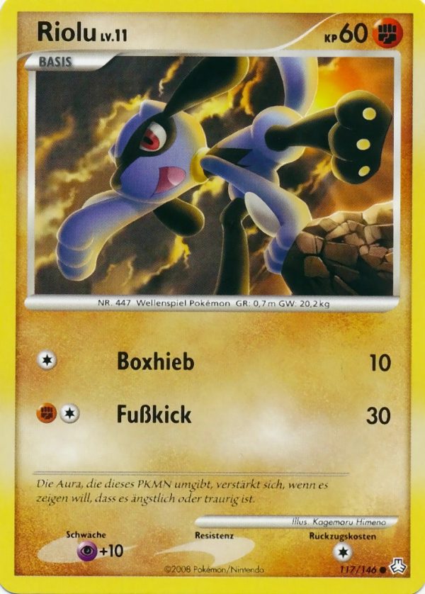 Riolu 117/146 - Wert, Bild & Seltenheit | Pokemonkarte.de