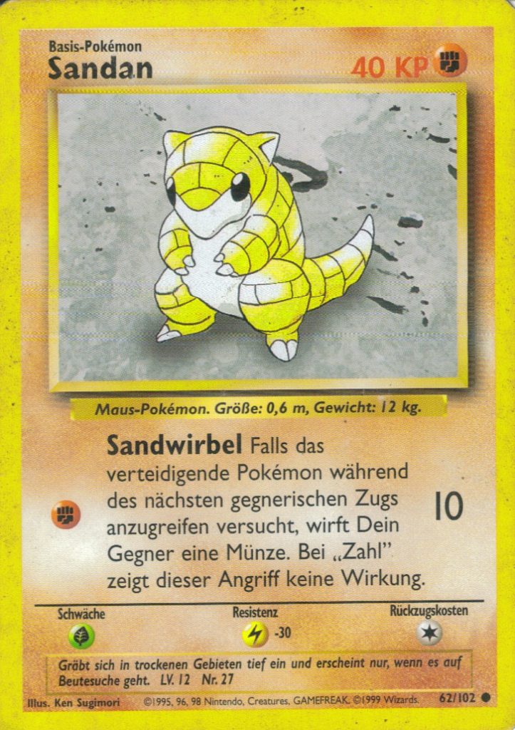 Sandan (#0027) deutsche Pokémon-Karten: Komplette Übersicht mit Preisen ...