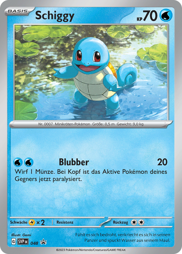 Schiggy (#0007) deutsche Pokémon-Karten: Komplette Übersicht mit ...
