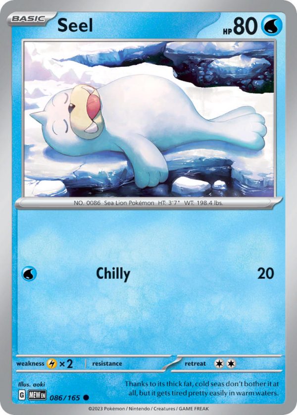 Seel 086/165 - Wert, Bild & Seltenheit | Pokemonkarte.de