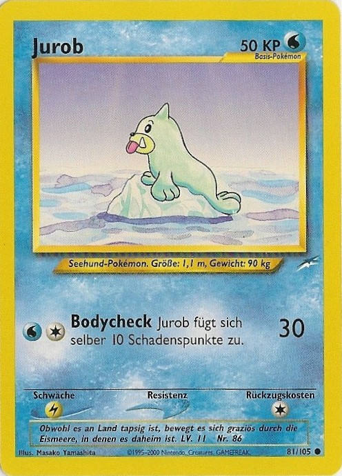 Jurob 81/105 - Wert, Bild & Seltenheit | Pokemonkarte.de