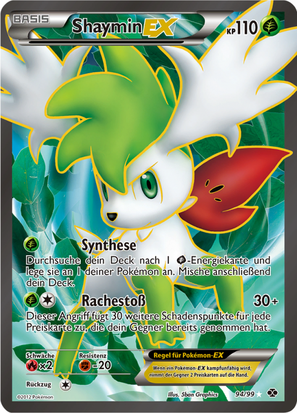 Shaymin-EX 94/99 - Wert, Bild & Seltenheit | Pokemonkarte.de