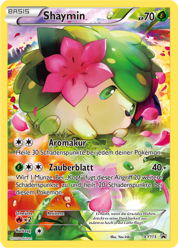Shaymin XY115 - Wert, Bild, Künstler & Seltenheit | Pokemonkarte.de