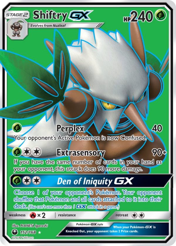 Shiftry-GX 152/168 - Wert, Bild & Seltenheit | Pokemonkarte.de