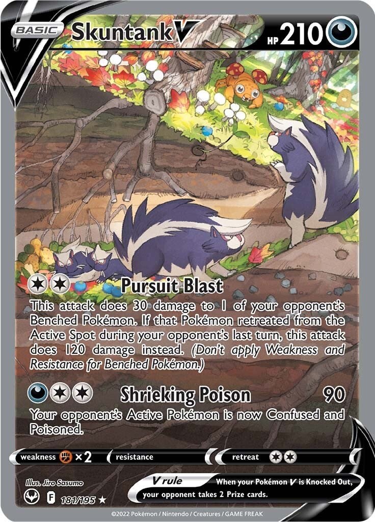 Skuntank V (Alternate Full Art) 181/195 - Wert, Bild & Seltenheit | Pokemonkarte.de