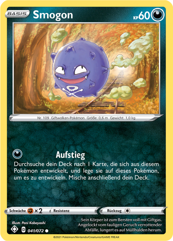 Smogon 041/072 - Wert, Bild, Künstler & Seltenheit | Pokemonkarte.de