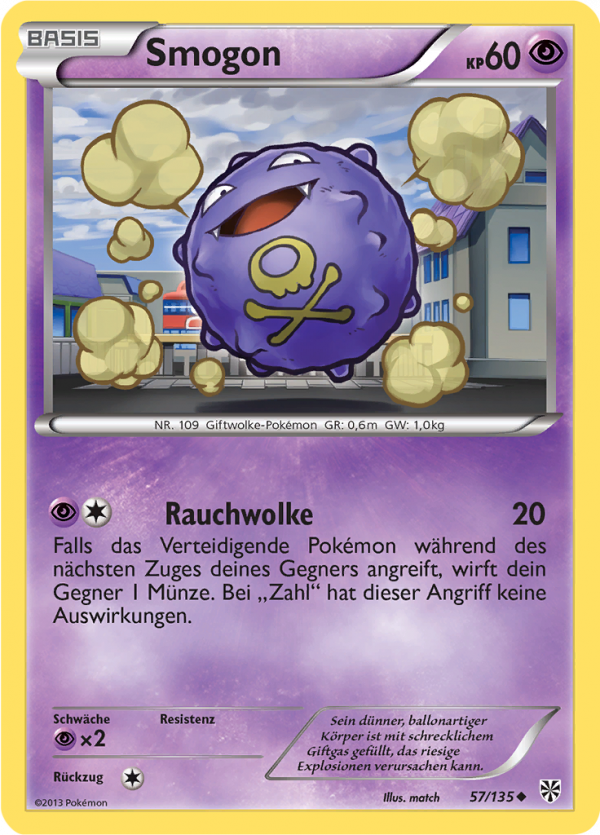 Smogon 57/135 - Wert, Bild, Künstler & Seltenheit | Pokemonkarte.de