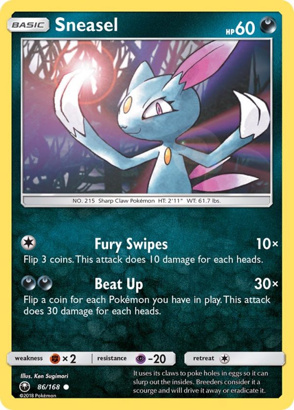 Sneasel 86/168 - Wert, Bild & Seltenheit | Pokemonkarte.de