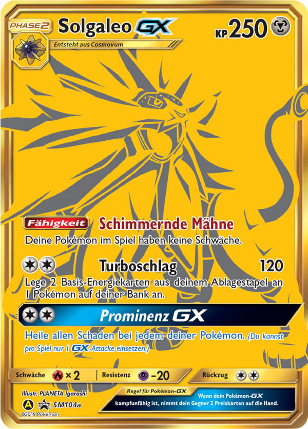 Solgaleo SM104a - Wert, Bild & Seltenheit | Pokemonkarte.de