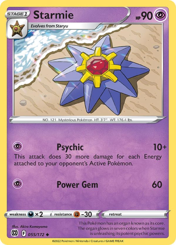Starmie 055/172 - Wert, Bild & Seltenheit | Pokemonkarte.de