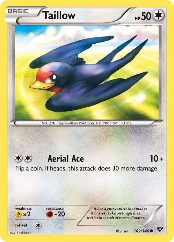 Taillow 102/146 - Wert, Bild & Seltenheit | Pokemonkarte.de