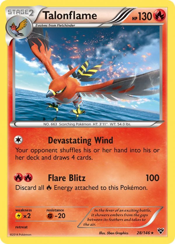 Talonflame 28/146 - Wert, Bild & Seltenheit | Pokemonkarte.de