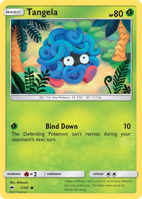 Tangela 7/147 - Wert, Bild & Seltenheit | Pokemonkarte.de