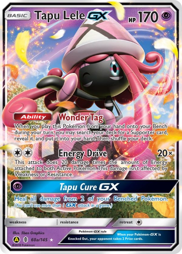 Tapu Lele-GX 60a/145 - Wert, Bild & Seltenheit | Pokemonkarte.de