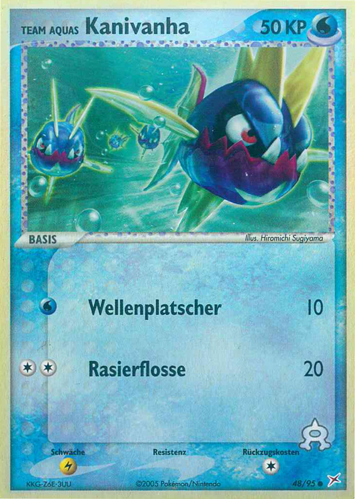 Team Aquas Kanivanha 48/95 - Wert, Bild, Künstler & Seltenheit | Pokemonkarte.de