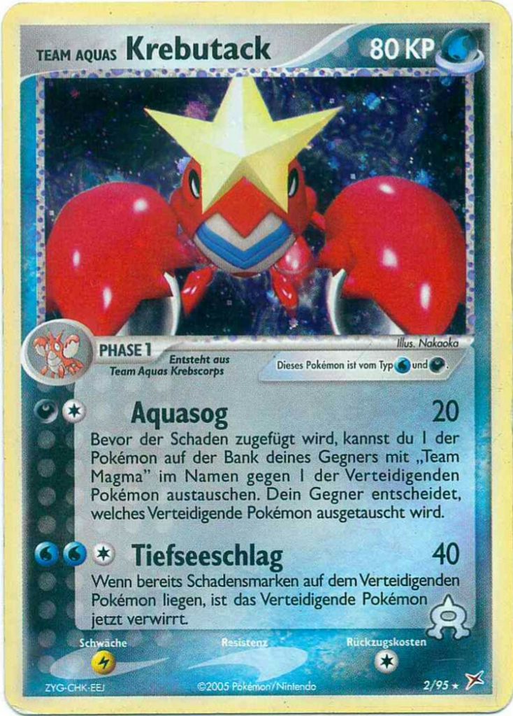 Komplette Übersicht zum Pokemon Team Magma vs Team Aqua Erweiterung: Wert, Stärke, Seltenheit ...