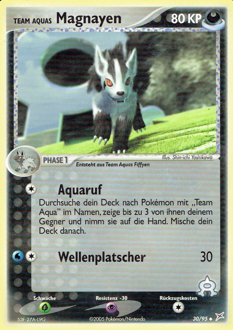 Team Aquas Magnayen 30/95 - Wert, Bild & Seltenheit | Pokemonkarte.de