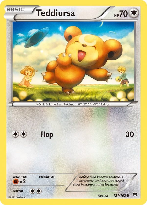 Teddiursa 121/162 - Wert, Bild & Seltenheit | Pokemonkarte.de