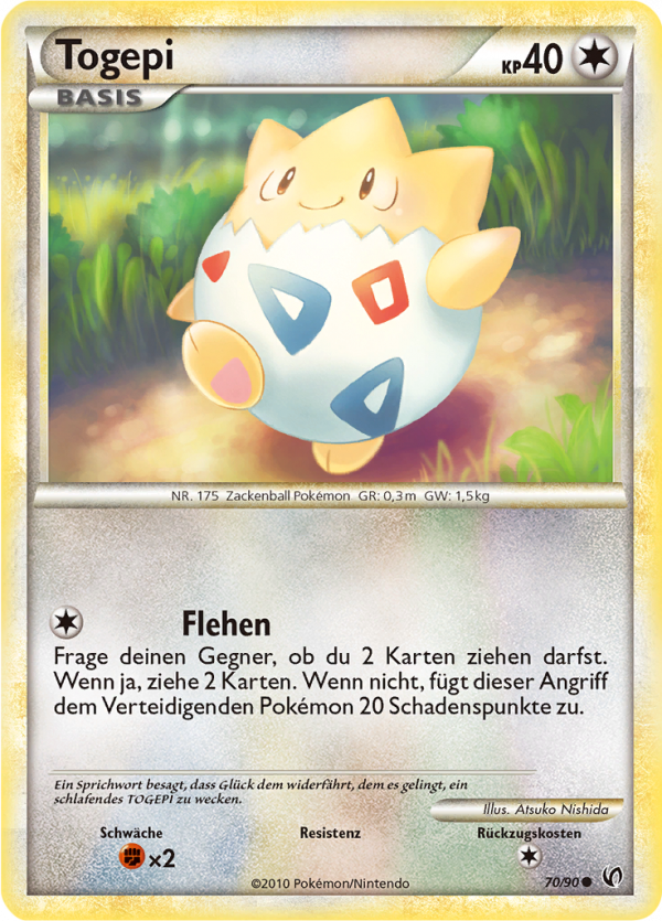 Togepi 70/90 - Wert, Bild & Seltenheit | Pokemonkarte.de