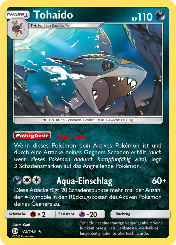 Tohaido 82/149 - Wert, Bild & Seltenheit | Pokemonkarte.de