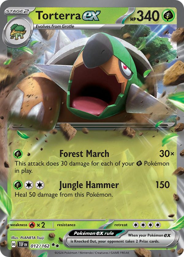 Torterra ex 012/162 - Wert, Bild & Seltenheit | Pokemonkarte.de