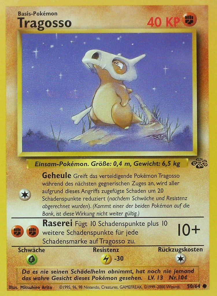 Tragosso (#0104) deutsche Pokémon-Karten: Komplette Übersicht mit ...