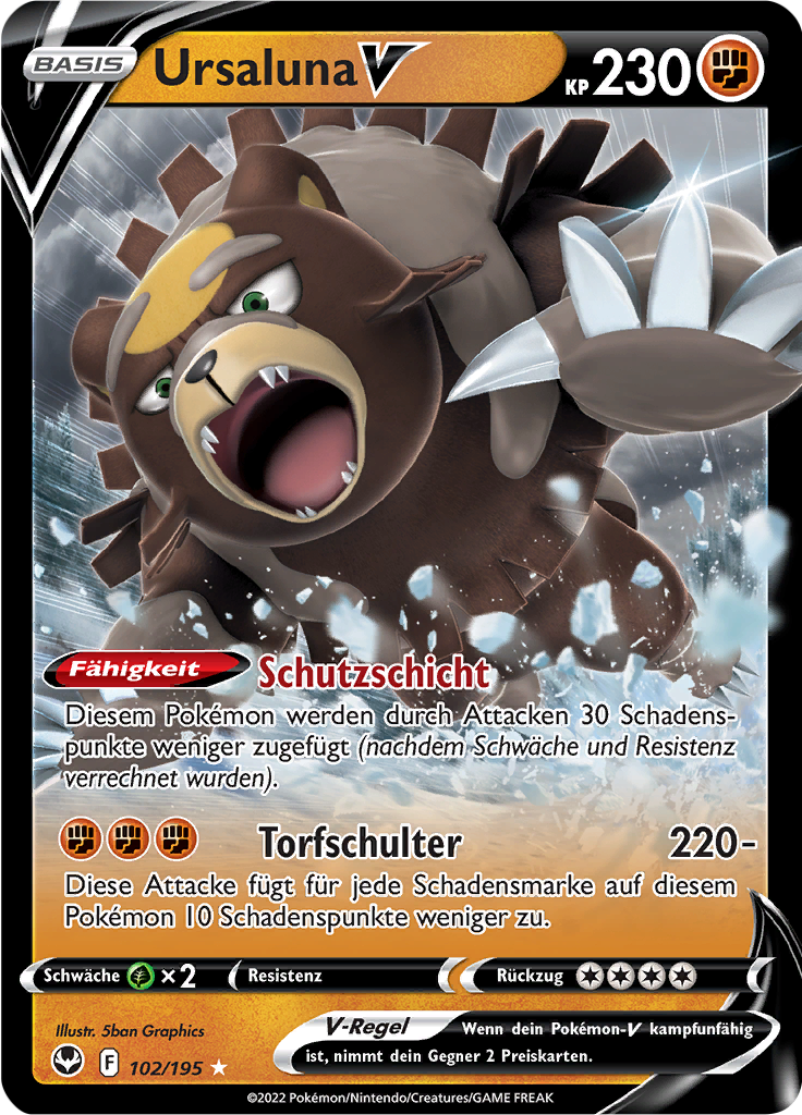 Ursaluna V 102/195 - Wert, Bild & Seltenheit | Pokemonkarte.de