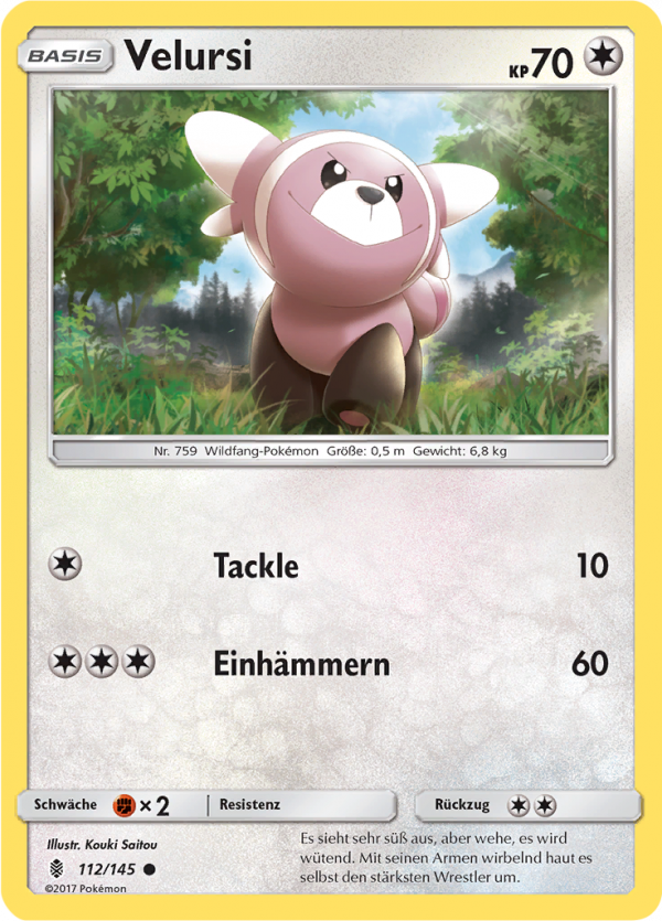 Velursi 112/145 - Wert, Bild & Seltenheit | Pokemonkarte.de